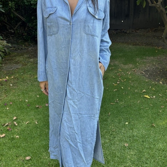 J. Peterman | Dresses | Vtg The Jpeterman Companysmall Maxi Denim ...